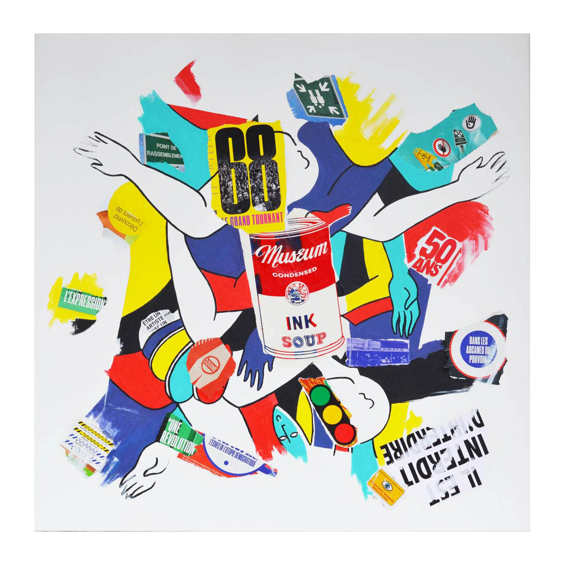 Collage signs - Marina DH - Artiste Plasticienne